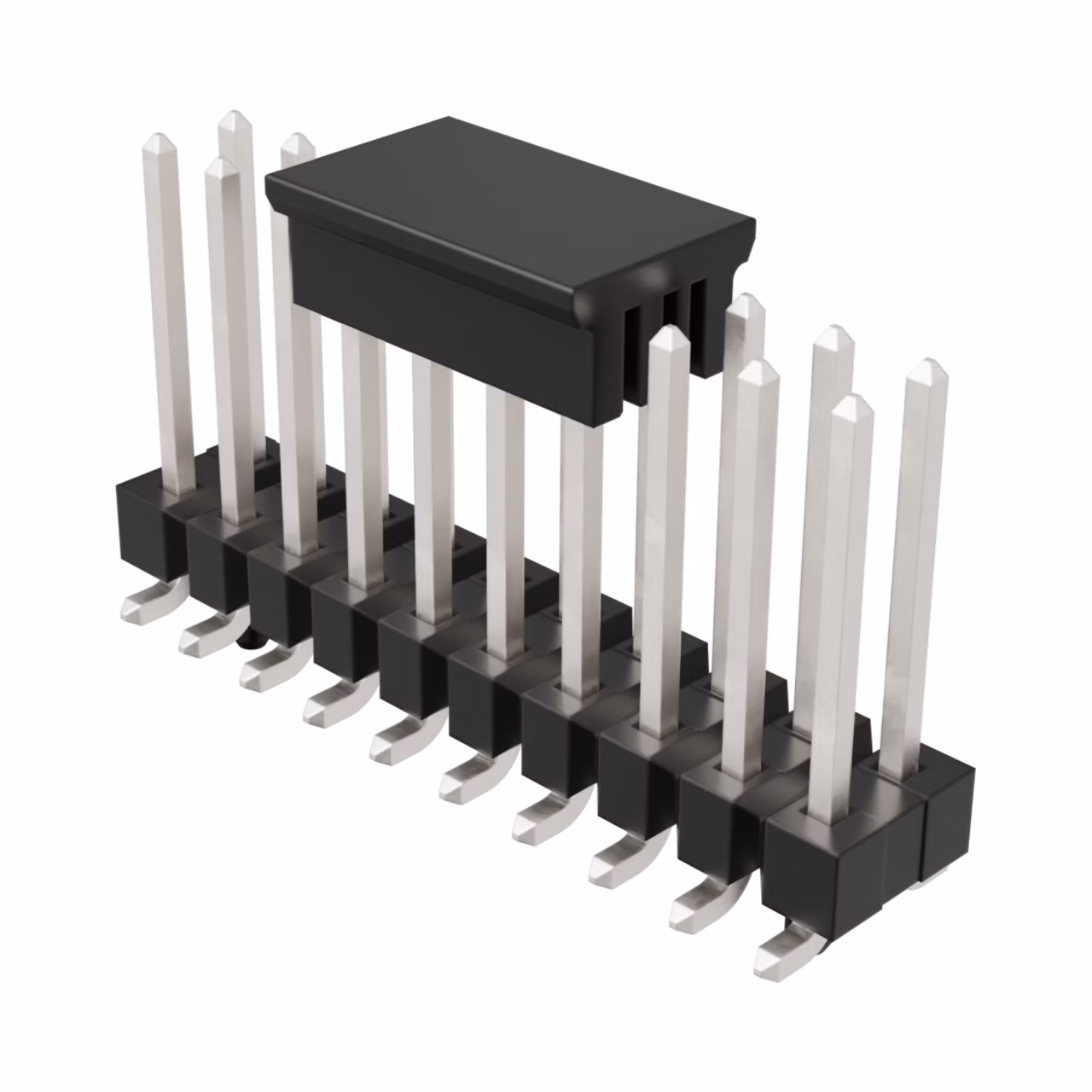 C-Grid Header, 2.54mm Pitch, Surface Mount, Dual Row, Vertical, 20 Circuits, Tin (Sn) Overall Plating, with Cap and Peg, Tape and Reel Packaging, Lead-Free for sale