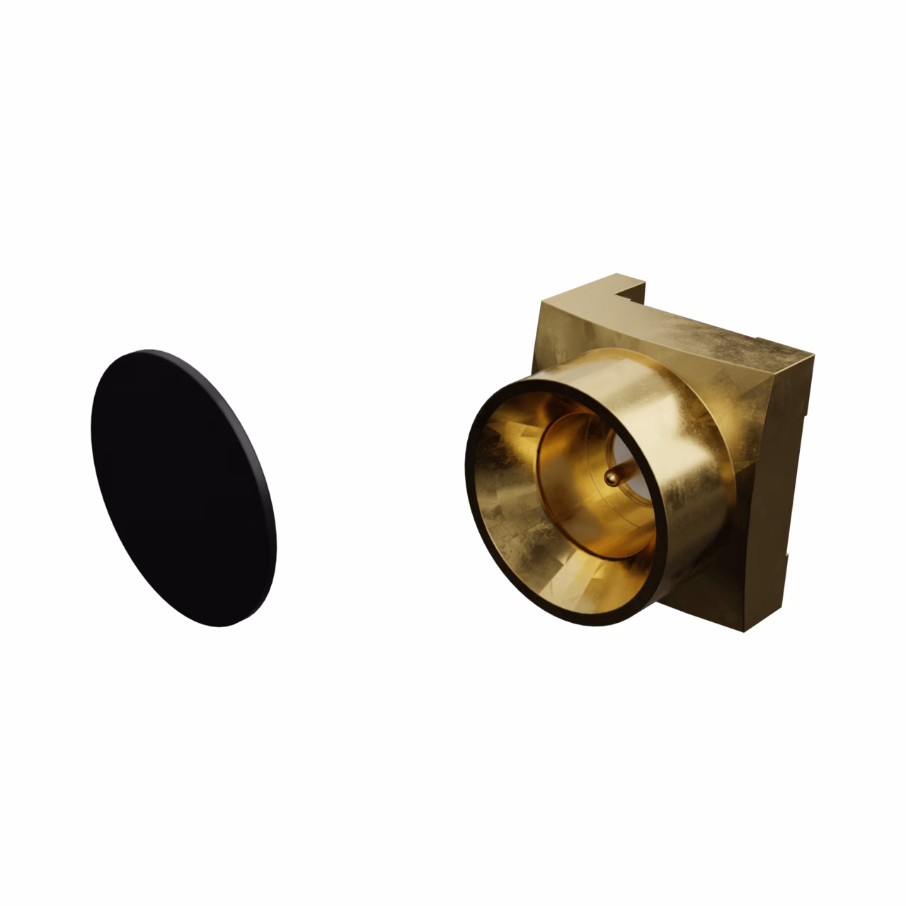 SMP Plug, Straight, Smooth Bore, PCB, Surface Mount with 2 Through Hole Legs, 1.20mm Length, One Piece Per Bag, 50 Ohms for sale