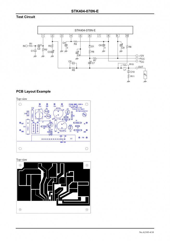 STK404-070N-E technical document page 4
