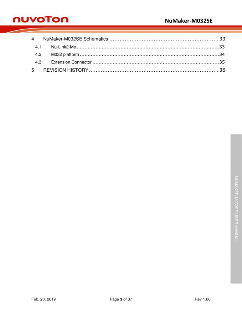 NuMaker-M032SE document page 3