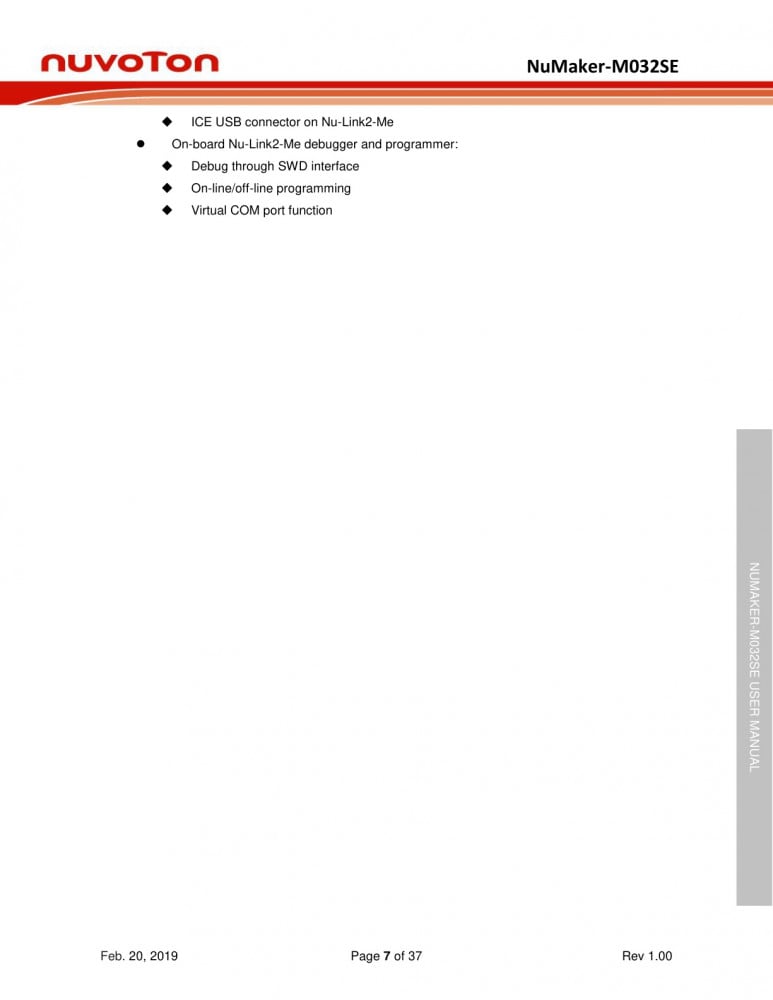NuMaker-M032SE document page 7