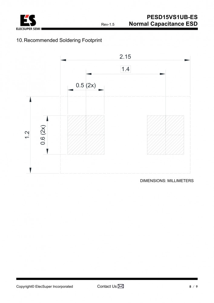 PESD15VS1UB-ES datasheet page 8