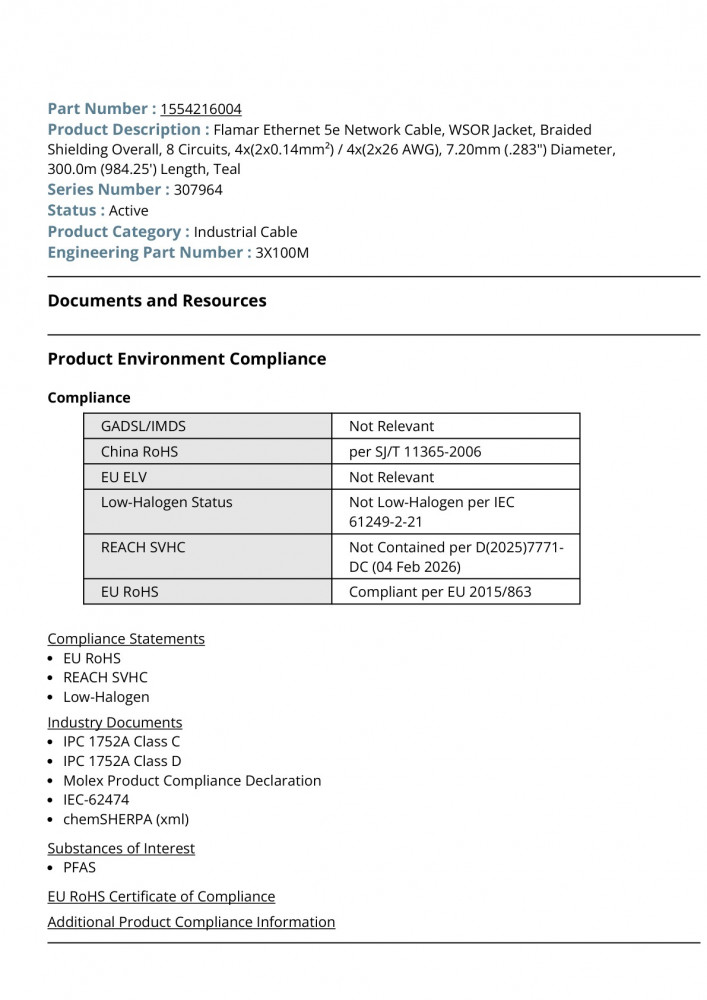Product document page 1