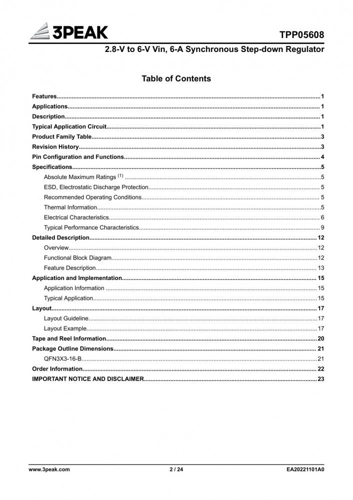 TPP056080-QFMR datasheet page 2