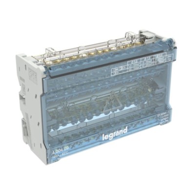 Modular distribution board with staggered bars, 4-pole 125 A - 15 connections per bar - 8 modules for sale
