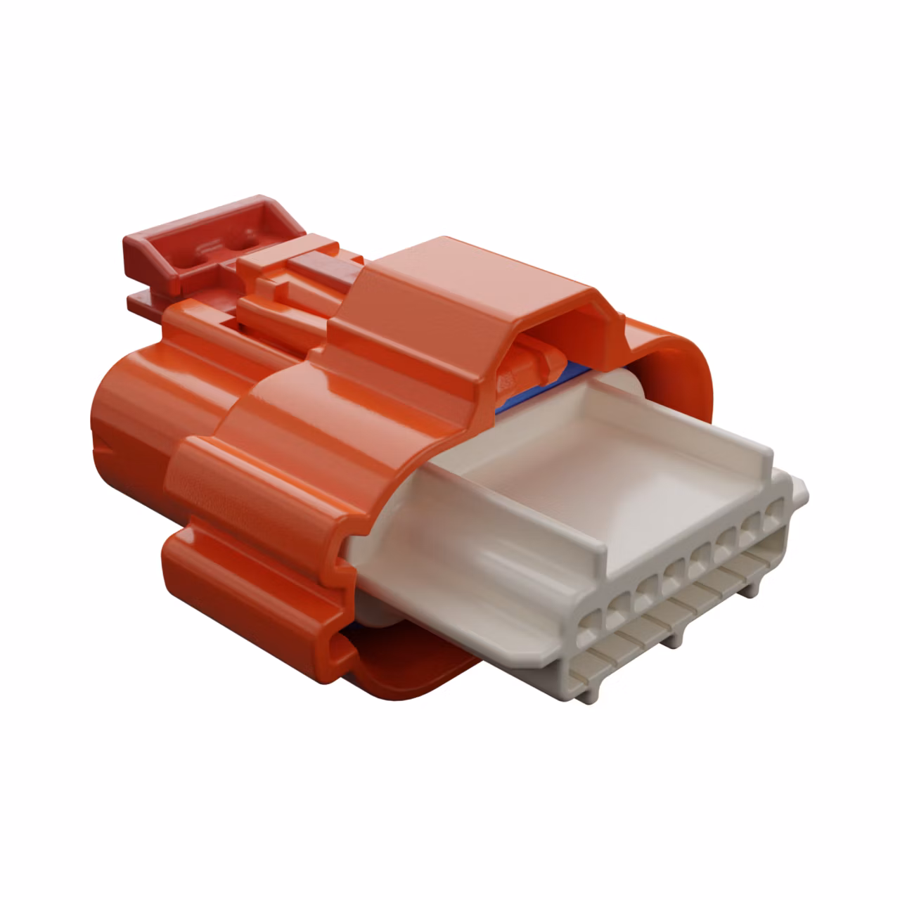 Squba Sealed Receptacle Assembly with CPA, 1.80mm Pitch, Single Row, 4 Circuits, Pink