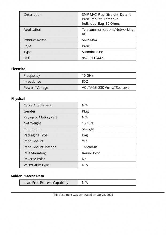 Product document image 2 for MOLEX 734205181