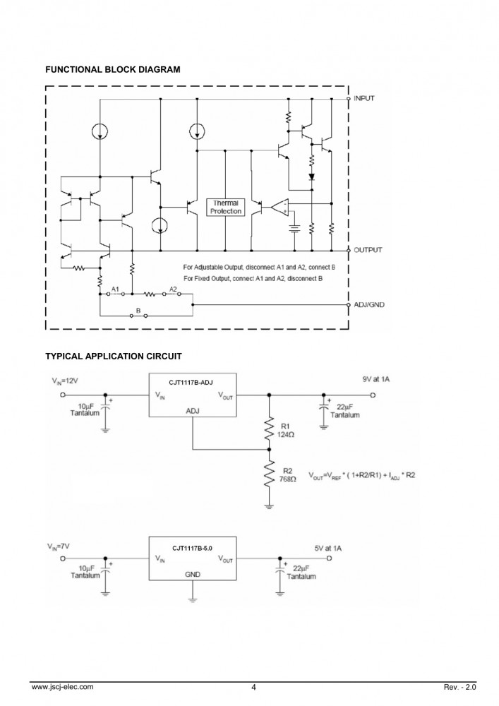CJT1117B datasheet page 4
