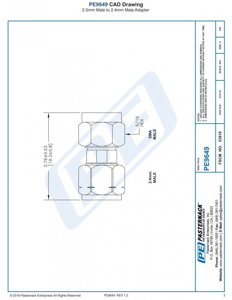 PE9649 technical document page 3