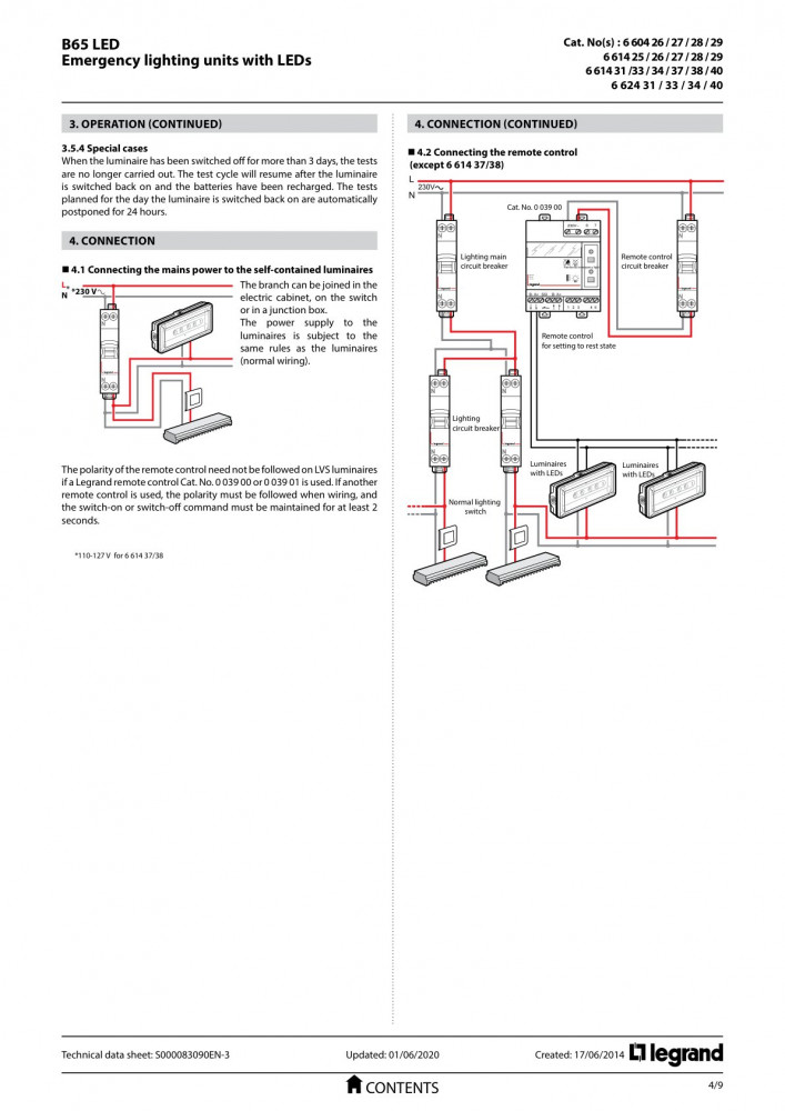 Legrand technical document page 4