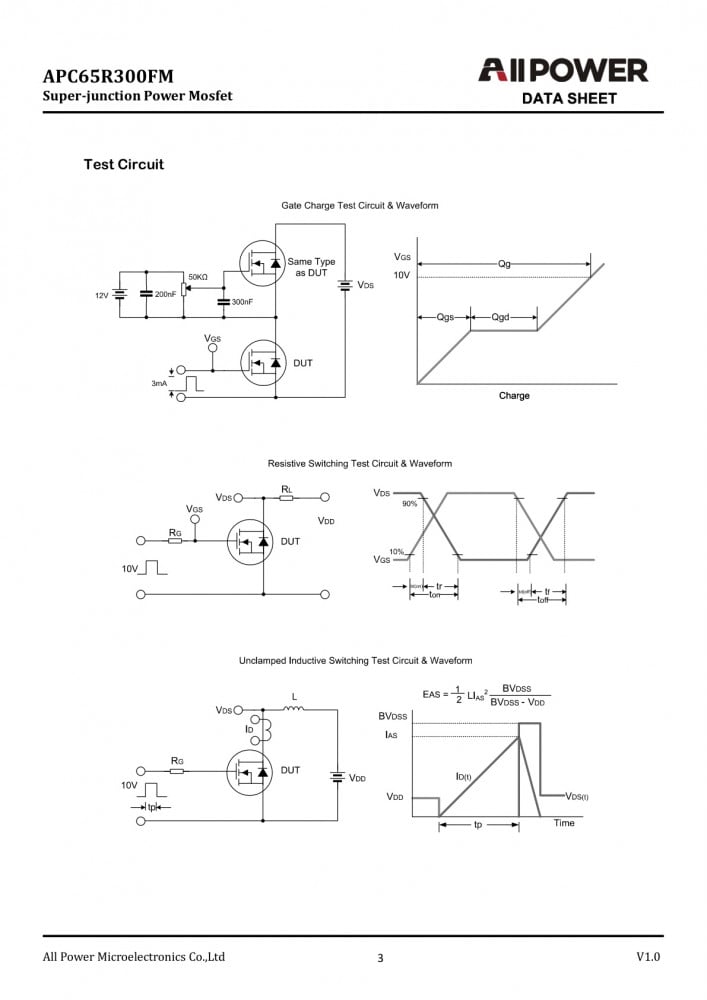APC65R300FM datasheet page 3