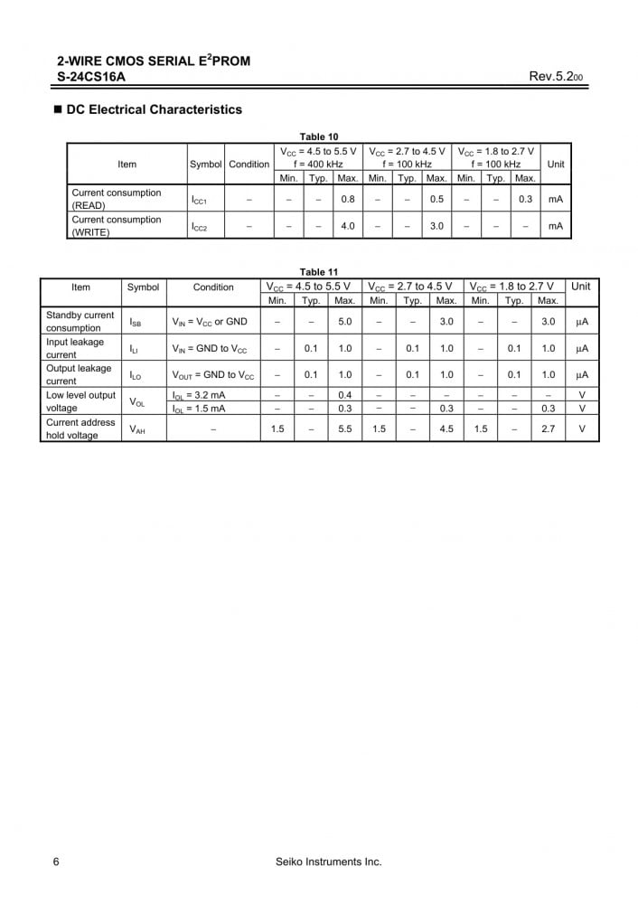 S-24CS16A0I-T8T1G datasheet page 6