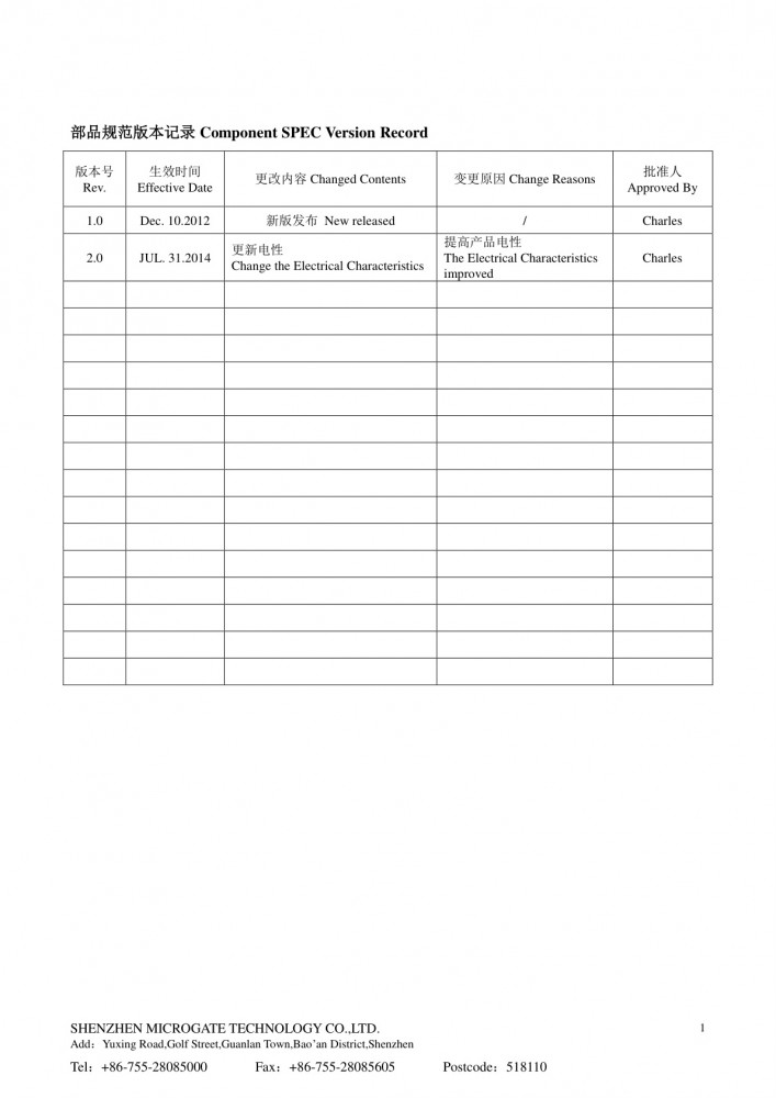MPIT6045 specification document page 3