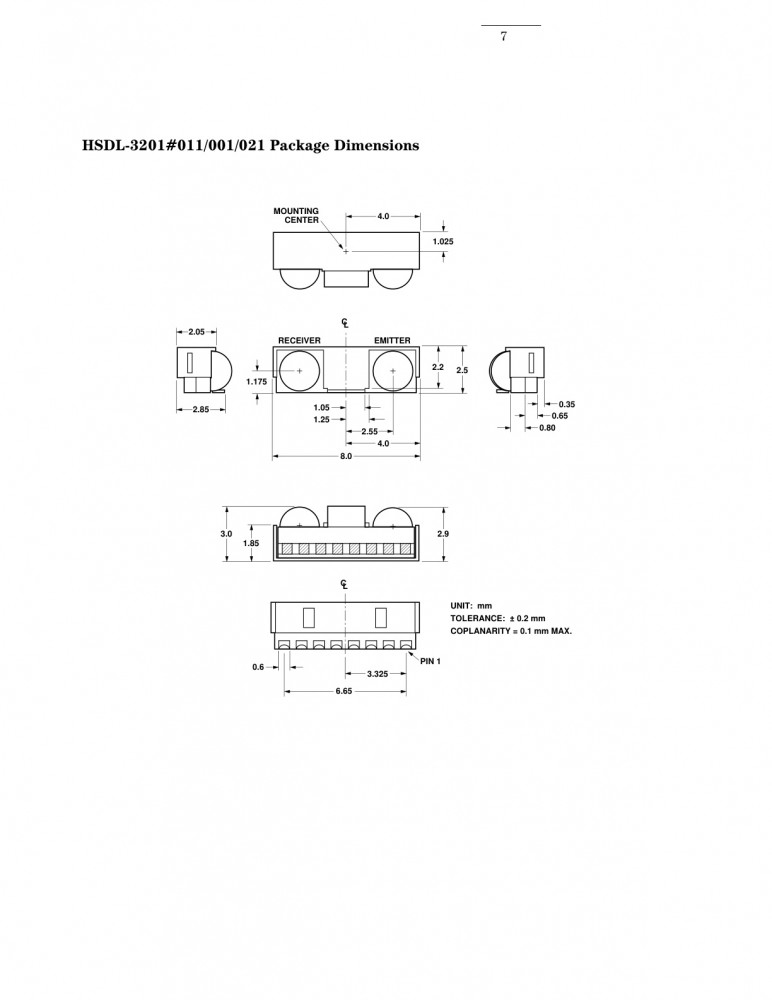 HSDL-3201 datasheet page 7