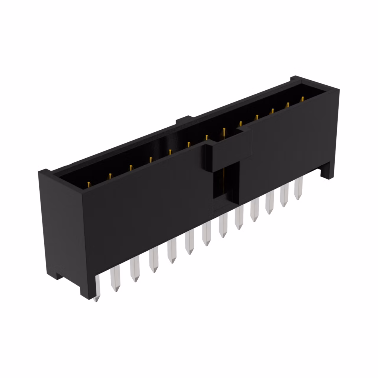 C-Grid III PCB Header, 2.54mm Pitch, Through Hole, Single Row, Vertical, Shrouded, 13 Circuits, 0.05µm Gold (Au) Flash Plating for sale