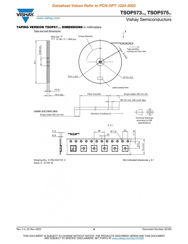 TSOP57356HTT1 datasheet page 9