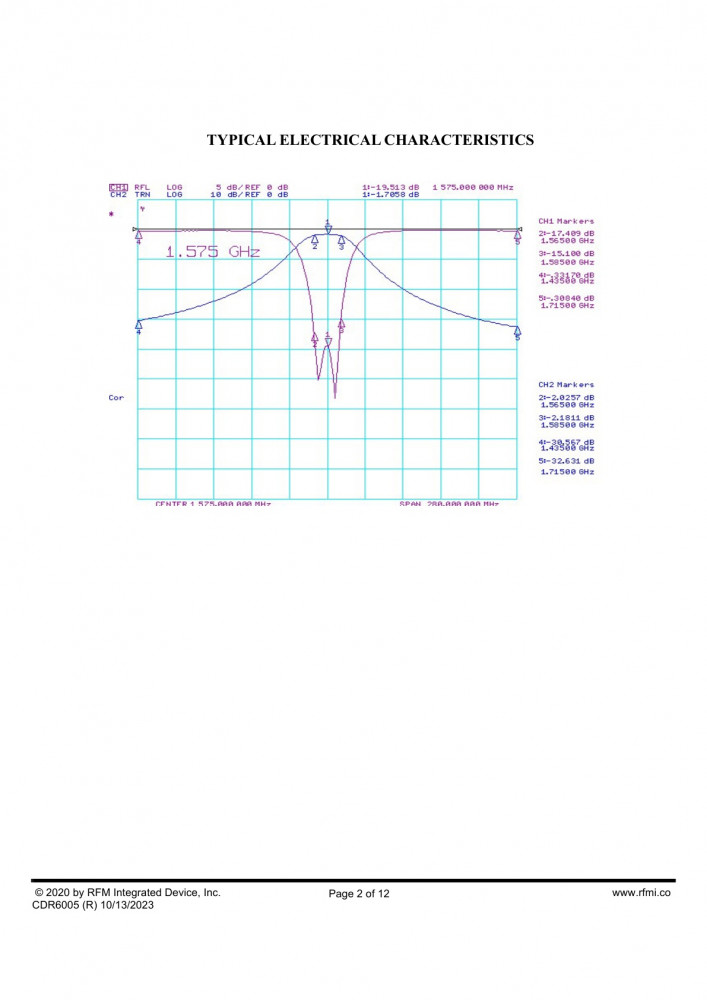 CDR6005 specification page 2