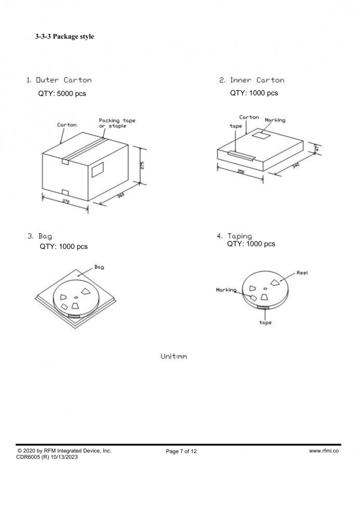 CDR6005 specification page 7