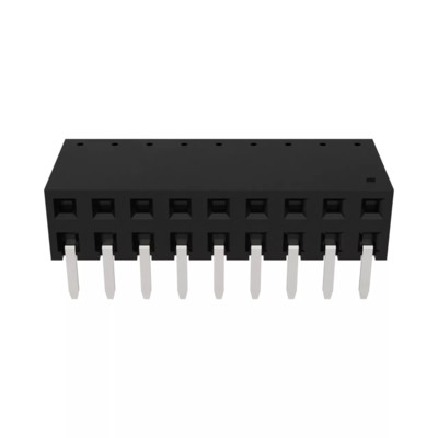 C-Grid III PCB Receptacle, 2.54mm Pitch, Dual Row, Right-Angle, Shrouded, 18 Circuits, 0.12µm Gold (Au) Flash Plating, Straight PCB Pins for sale