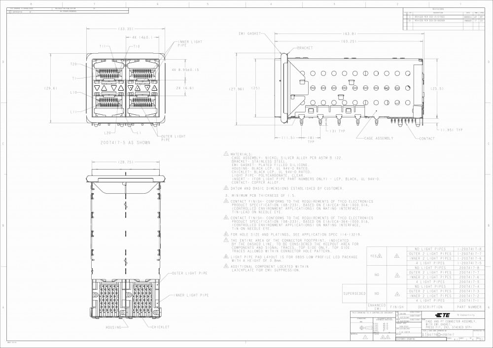2007417-7 technical drawing sheet 1