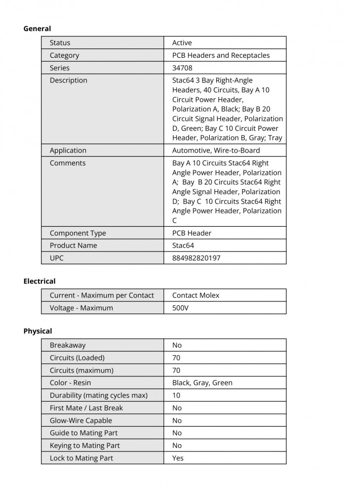 Molex Stac64 347083099 document image 2
