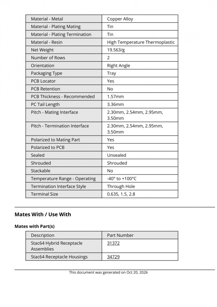 Molex Stac64 347083099 document image 3