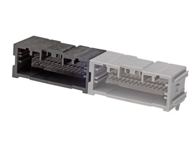 Stac64 Hybrid Receptacle Assembly, 14 Circuit, Brown, Polarization C