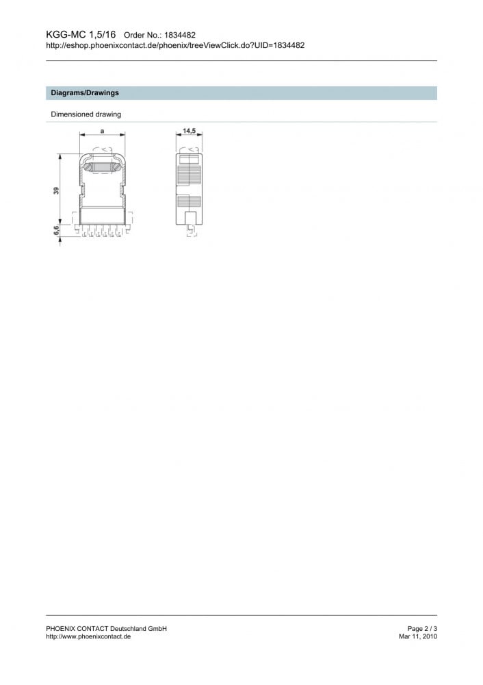 Phoenix Contact 1834482 product notes