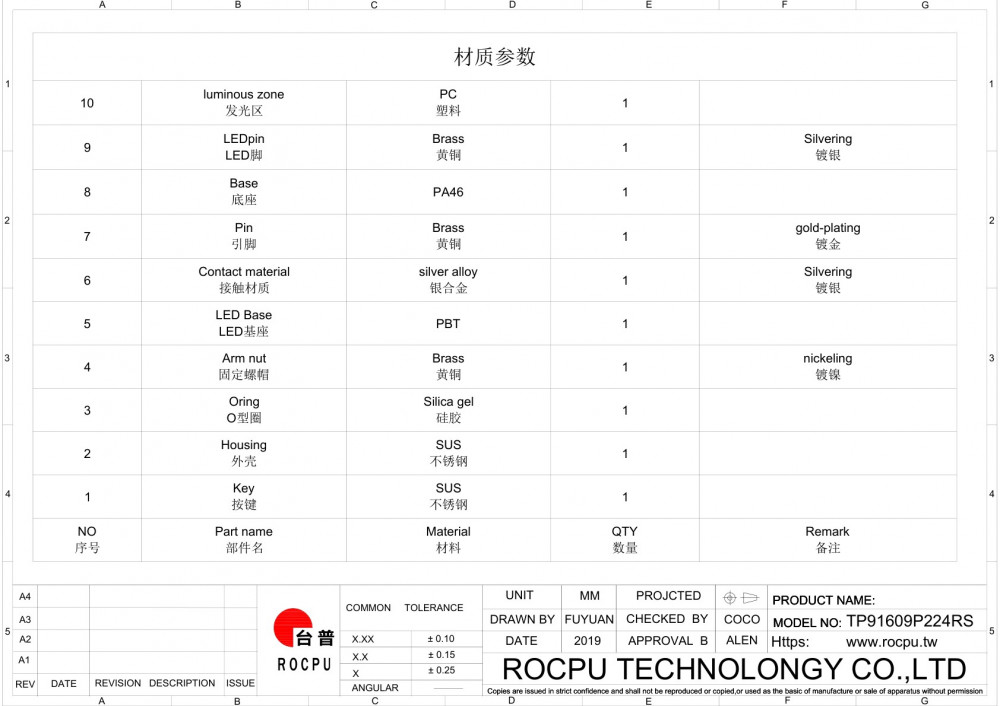TP91609P224RS technical drawing page 3