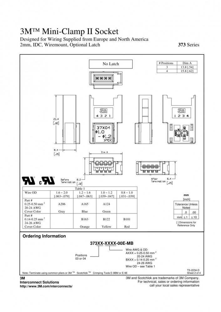 3M 37304-A206-00E-MB technical document sheet 2