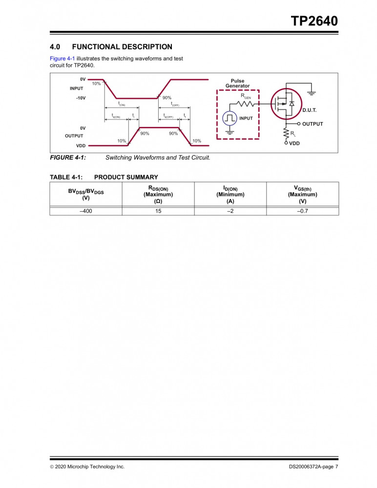 TP2640 technical document page 7