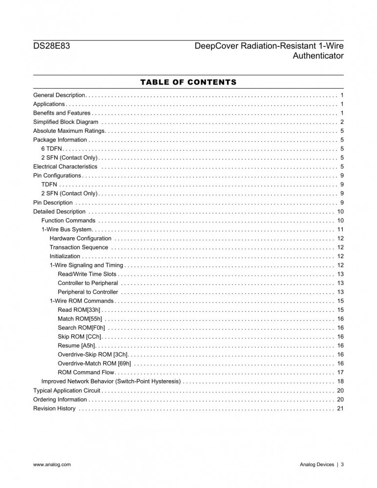 DS28E83 datasheet page 3