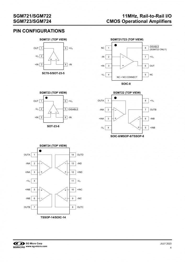 SGM724 datasheet page 4