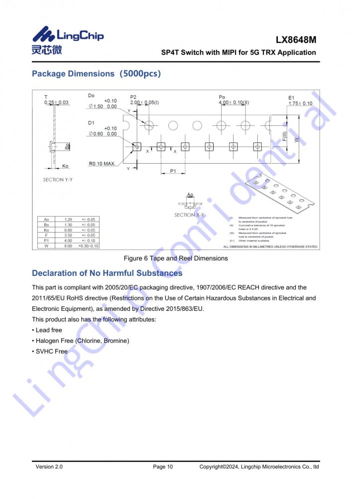 LX8648M datasheet page 10