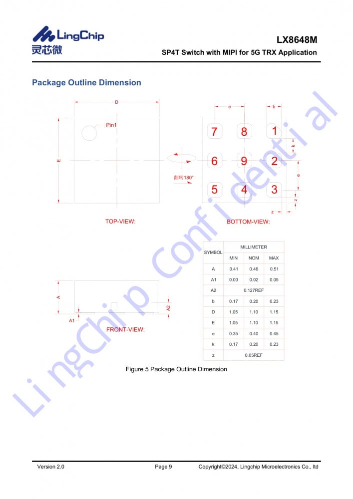 LX8648M datasheet page 9