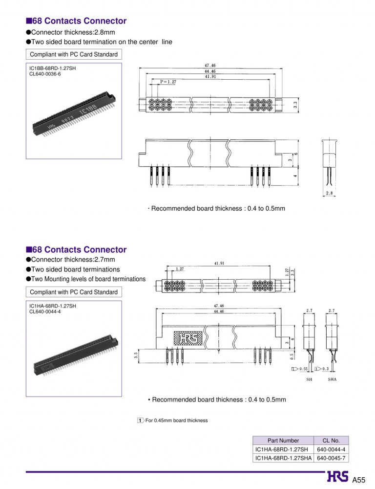 HRS IC1 Series datasheet page 4