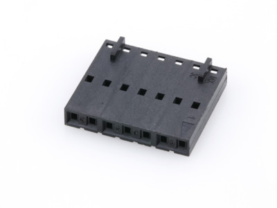 SL Crimp Housing, Single Row, Version D, Back Ribs, 19 Circuits, Black