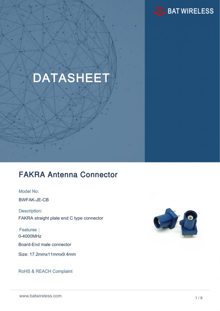 BWFAK-JE-CB product document page 1