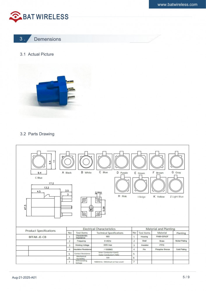 BWFAK-JE-CB product document page 5