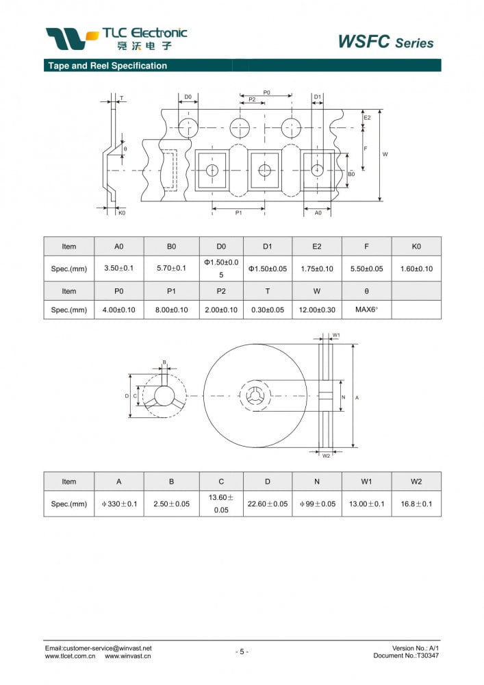 WSFC3050 datasheet page 6