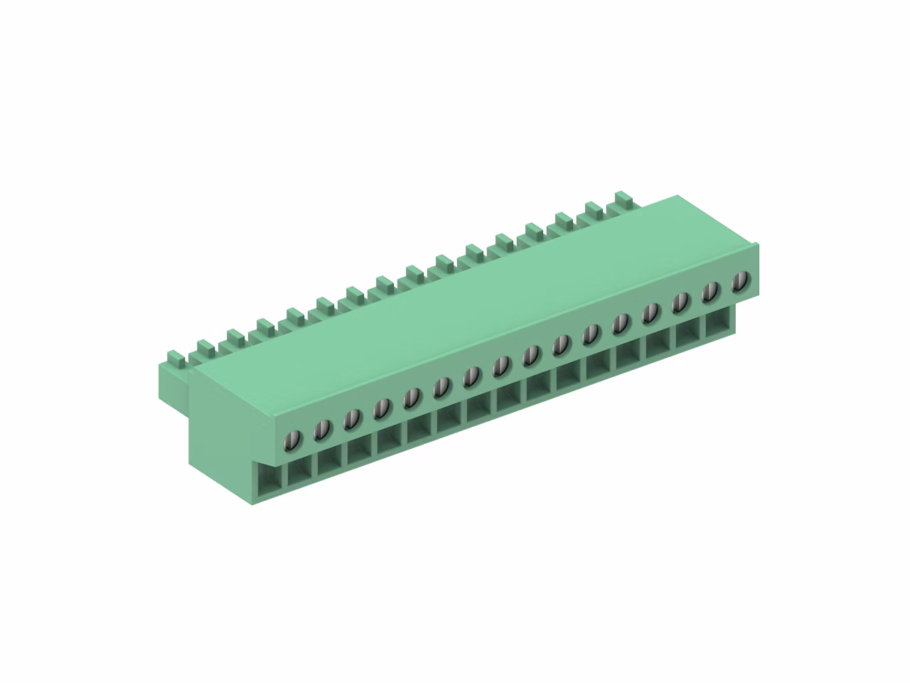 3.50mm Pitch Eurostyle Vertical PCB Pin Header, Breakable, 2 Circuits
