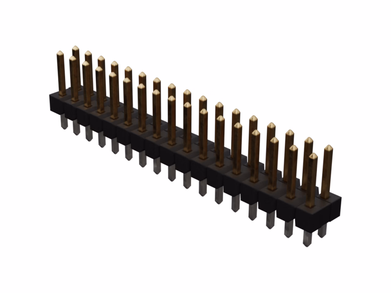 C-Grid Header, 2.54mm Pitch, Through Hole, Dual Row, Vertical, 34 Circuits, 0.38µm Gold (Au) Plating, Tray Packaging, Lead-Free for sale
