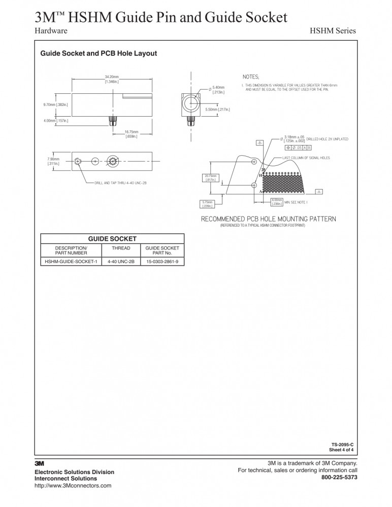 3M TS-2095-C technical sheet page 4