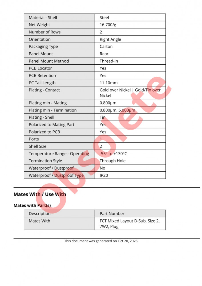 MOLEX 1731071162 technical drawing, page 3