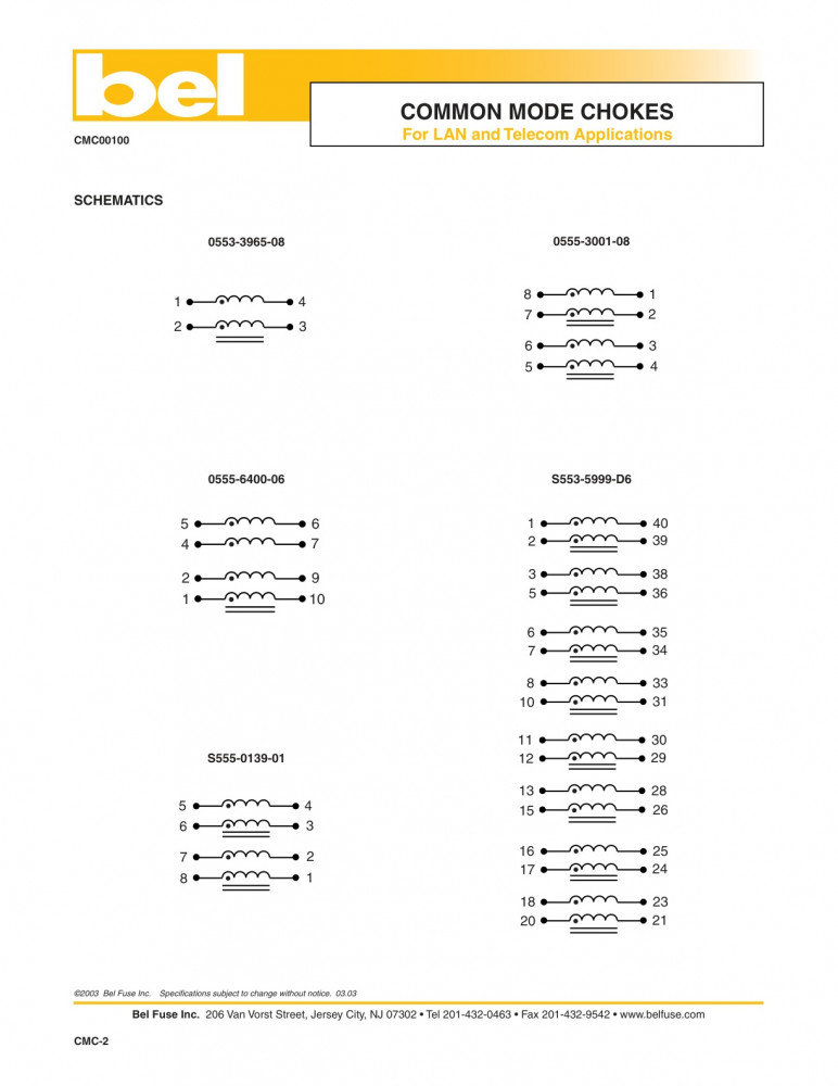 Bel Fuse document page 2