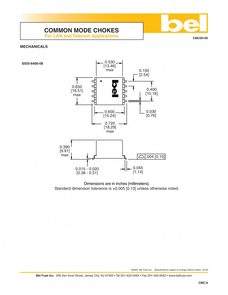 Bel Fuse document page 9