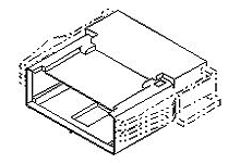 2.00mm Pitch, Milli-Grid Receptacle Housing, 4 Circuits, Center Polarization, Lead-Free
