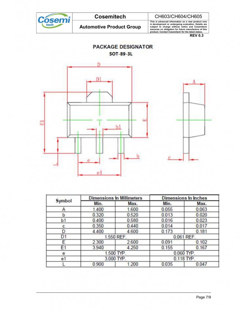 CH604ATB datasheet page 7