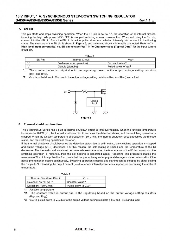 S-8594A/B datasheet page 8
