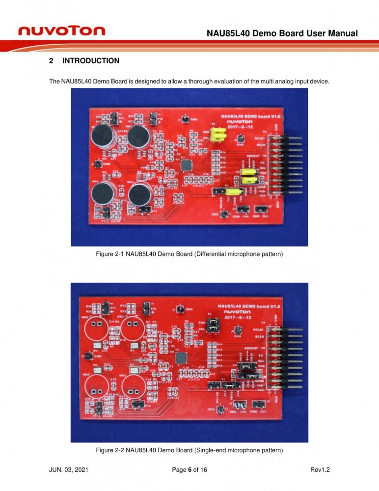 NAU85L40 manual page 6